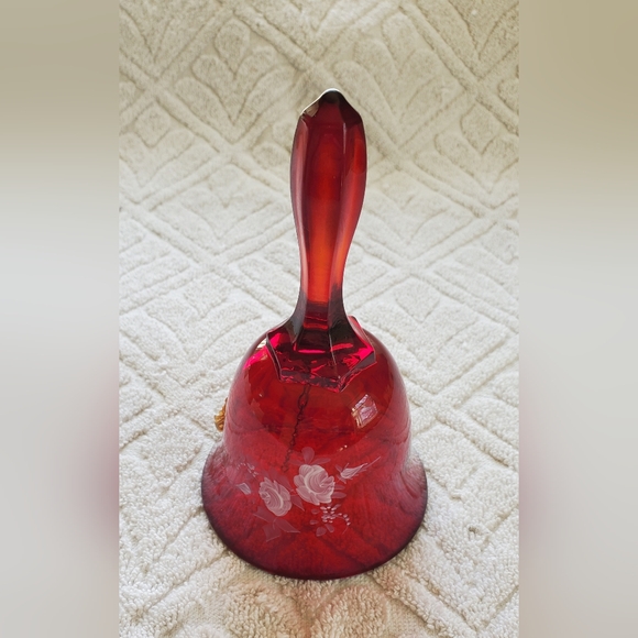 Fenton | Accents | Vintage Fenton Ruby Red Glass Bell | Poshmark